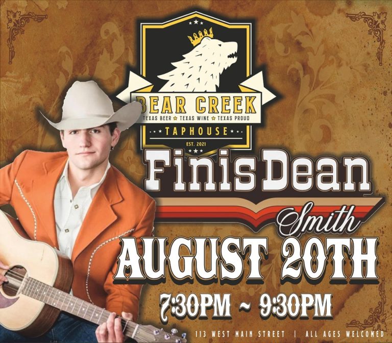 Finis Dean Smith, August 20th at Bear Creek Taphouse - Microplex News