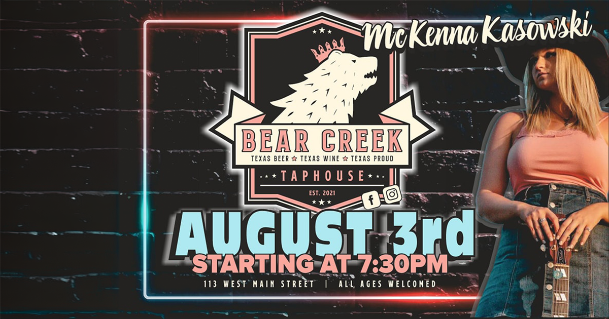 McKenna Kasowski at Bear Creek Taphouse August 3rd - Microplex News